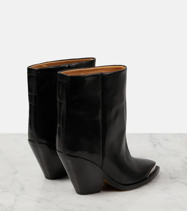 Isabel Marant Ladel Leather Ankle Boots