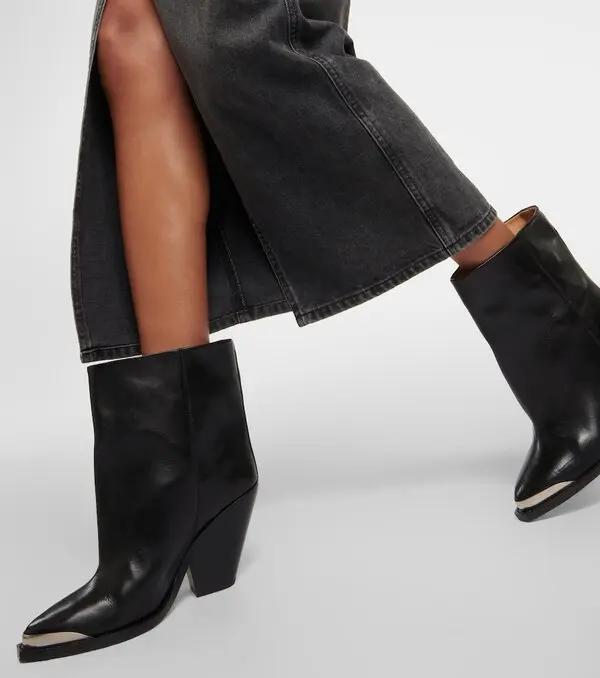 Isabel Marant Ladel Leather Ankle Boots