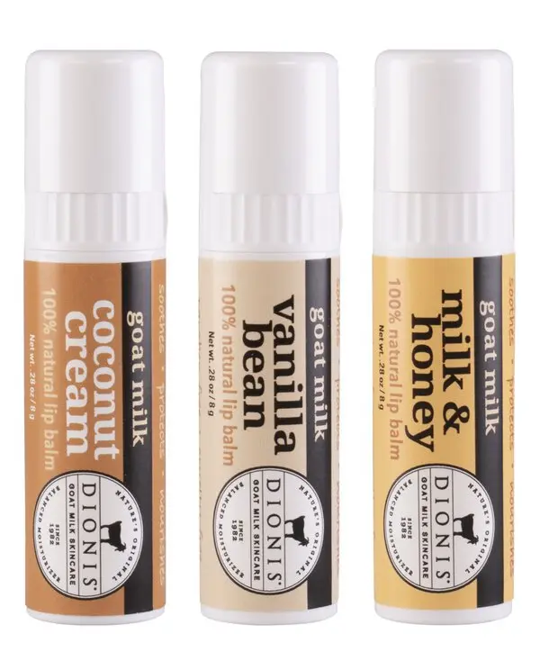 DIONIS GOAT MILK SKINCARE Warm Sweet Goat Milk Lip Balm Set - No Color