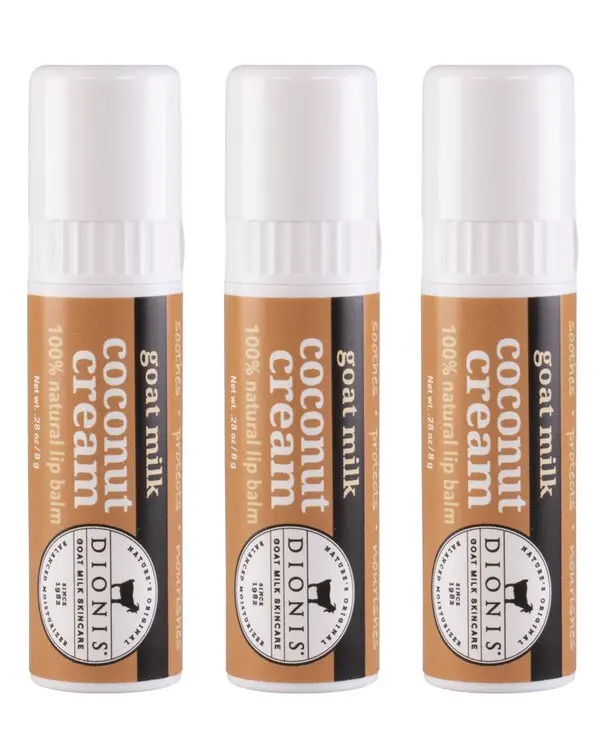 DIONIS GOAT MILK SKINCARE Coconut Cream Lip Balm Set - No Color