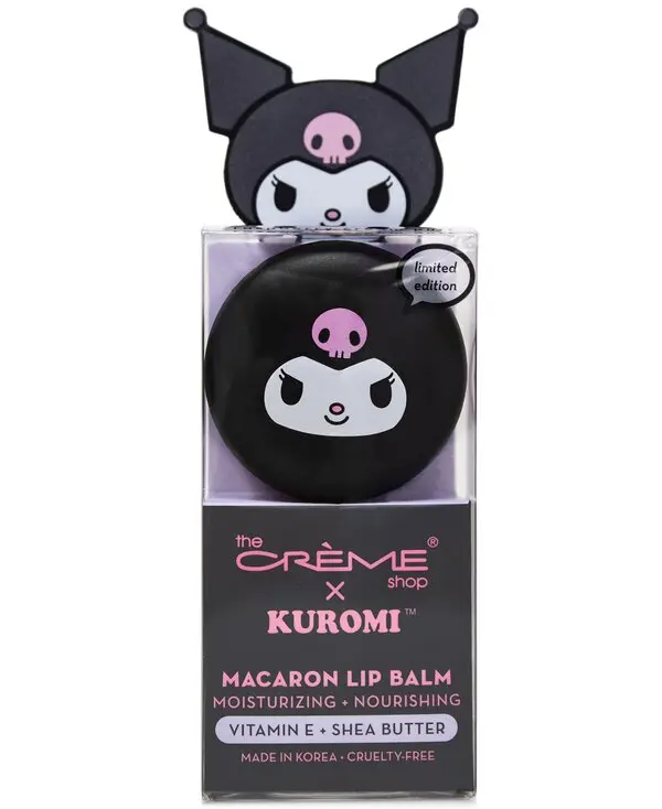 THE CREME SHOP Kuromi Macaron Lip Balm Raspberry Cream Puff - Rasberry Creeam Puff
