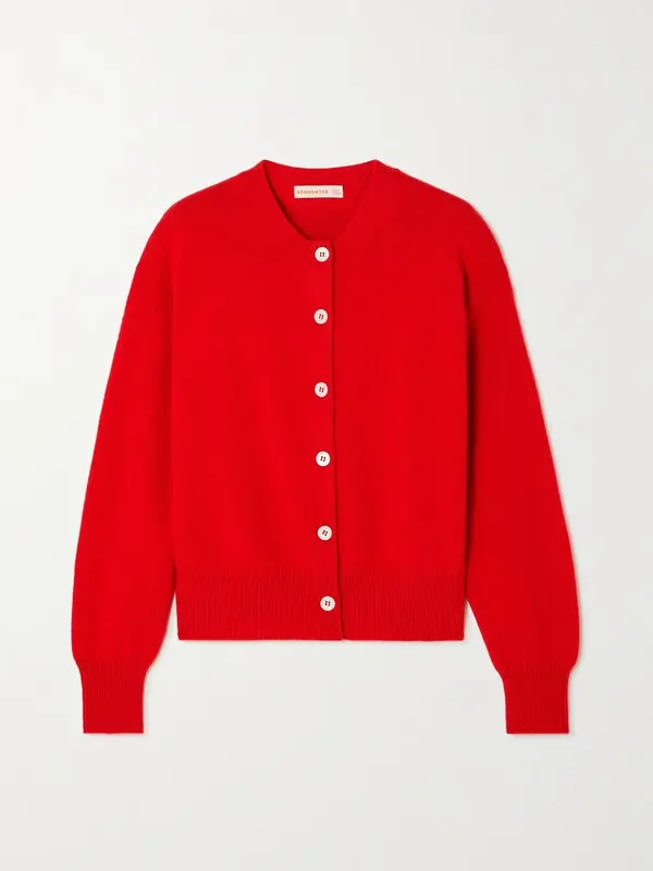 &daughter Net Sustain Ada Wool Cardigan - Red