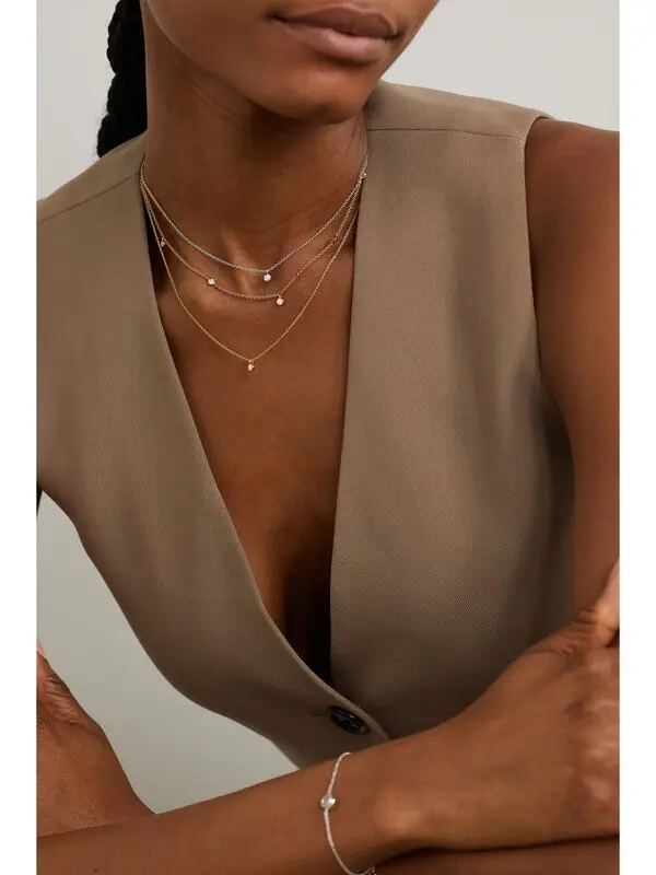DE BEERS LONDON 18-karat Diamond Necklace