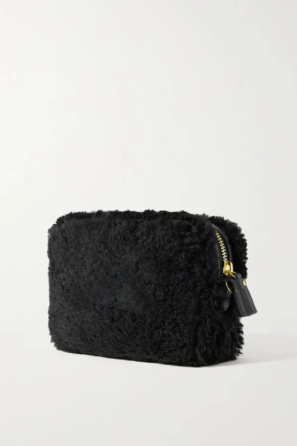 ANYA HINDMARCH Eyes Shearling Shoulder Bag