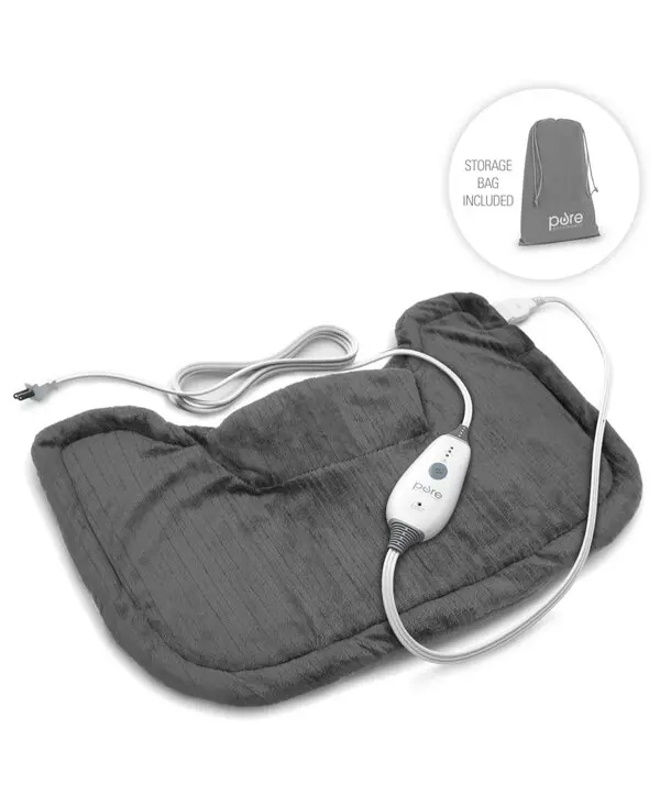 PURE ENRICHMENT Purerelief Neck & Shoulder Heating Pad - Gray