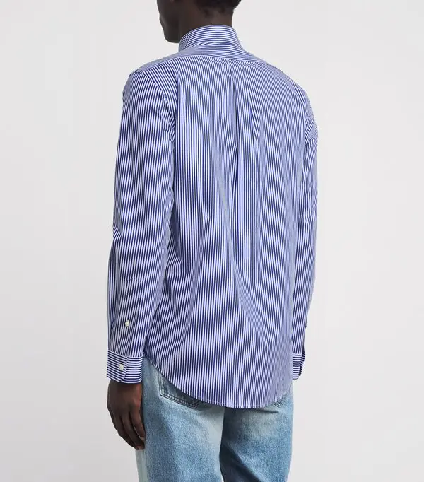 Polo Ralph Lauren Stripe Custom Fit Shirt - Blue