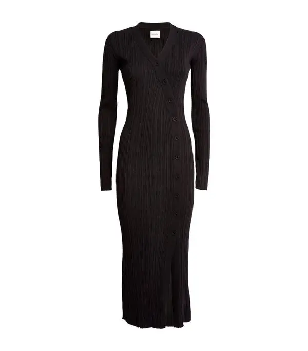 holzweiler knit dress Holzweiler Knitted Midi Dress Holzweiler