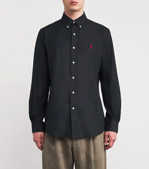 Polo Ralph Lauren Poplin Custom Fit Shirt - Black