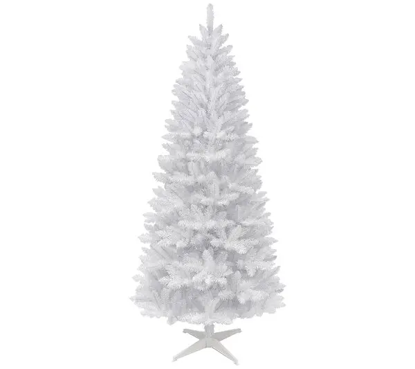 PULEO INTERNATIONAL Puleo 7' Unlit White Carson Artificial Pine Tre E 680 Tips - One-color