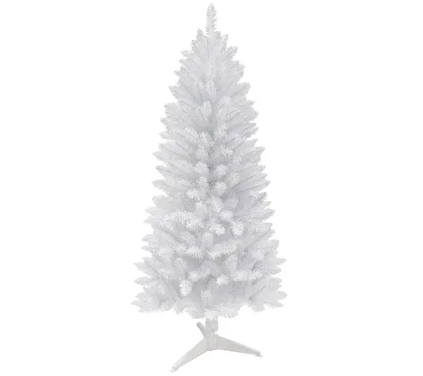 PULEO INTERNATIONAL Puleo 5' Unlit White Carson Aritificial Pine Tr Ee 315 Tips - One-color