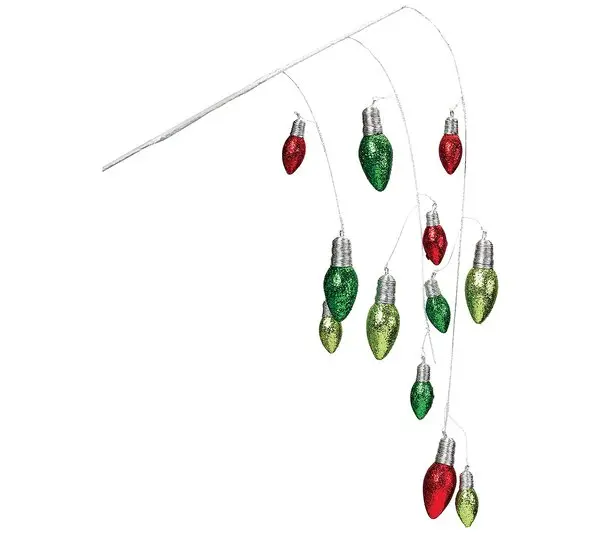 MELROSE Hanging Holiday Light Spray - One-color