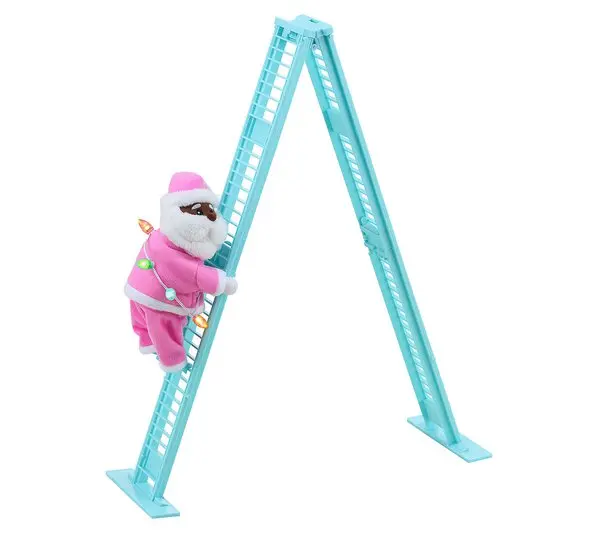 MR. CHRISTMAS 9' Musical Tabletop Pastel Climbi Ng Santa - One-color