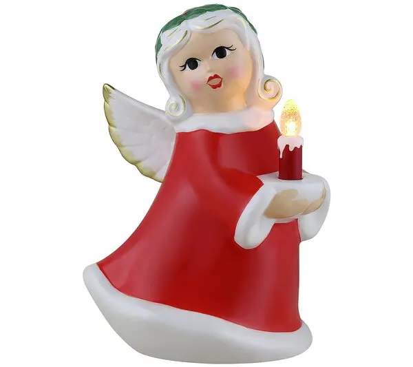 MR. CHRISTMAS 9' Nostalgic Ceramic Lit Angel - One-color