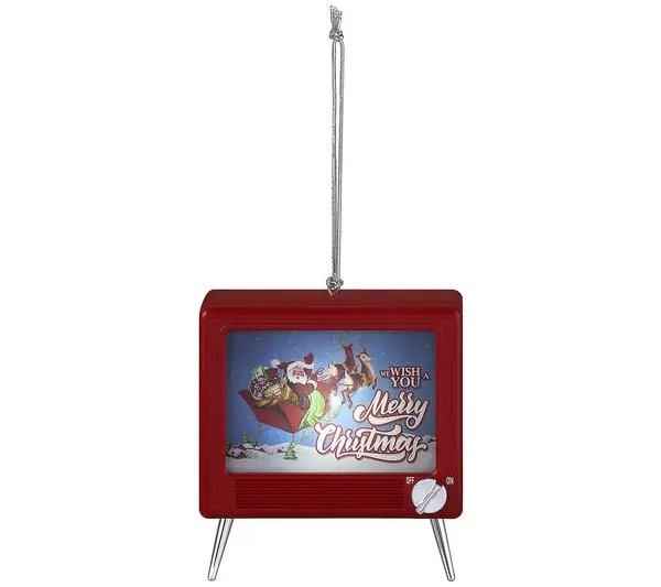 MR. CHRISTMAS 3.75 Musical Led Tv Ornament - One-color