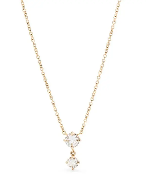 Lizzie Mandler 18kt Yellow Diamond Pendant Necklace - Gold