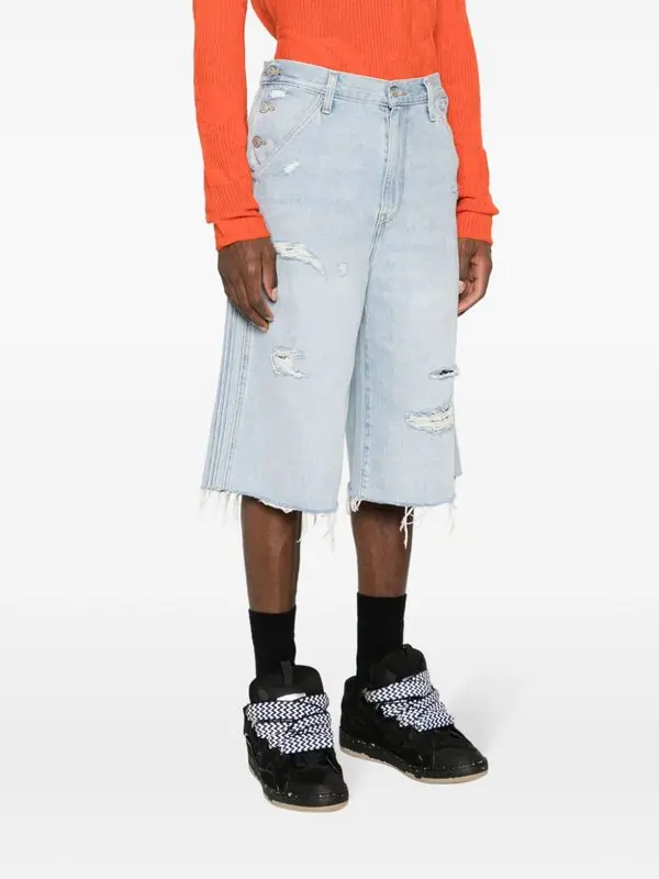 Erl X Levi'S Knee-Length Denim Shorts In Blue - 25% Off | Editorialist
