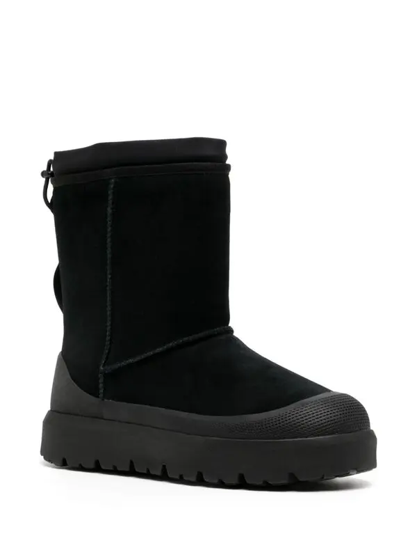 UGG Classic Short Weather Hybrid Suede Boots - Black