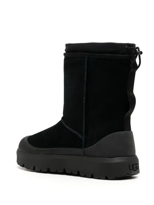 UGG Classic Short Weather Hybrid Suede Boots - Black