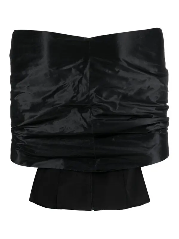 V:PM ATELIER Bela Off-shoulder Top - Black