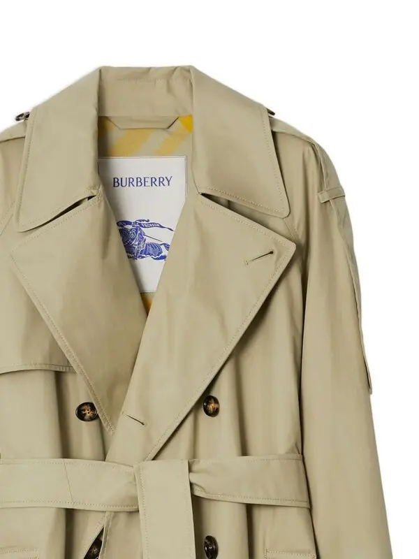 Burberry Castleford Cotton Trench Coat - Neutrals