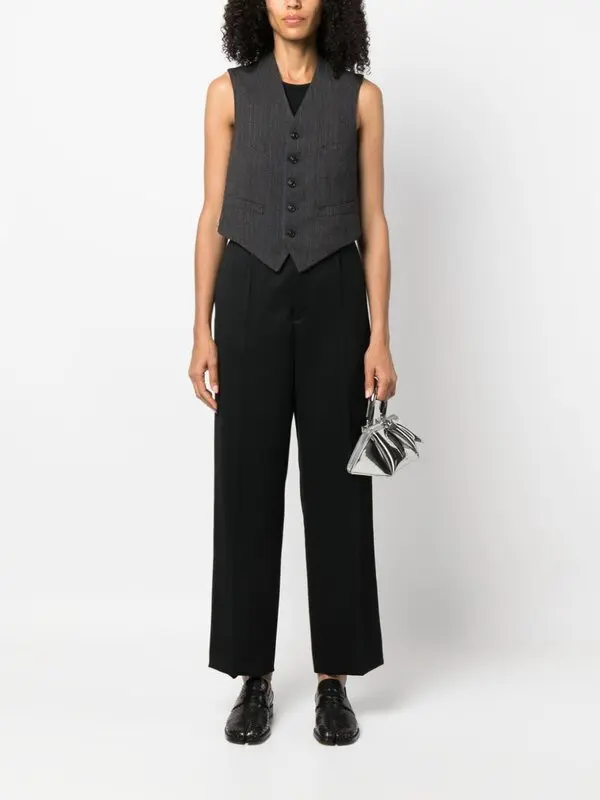 MAISON MARGIELA Stripe-print Wool Waistcoat