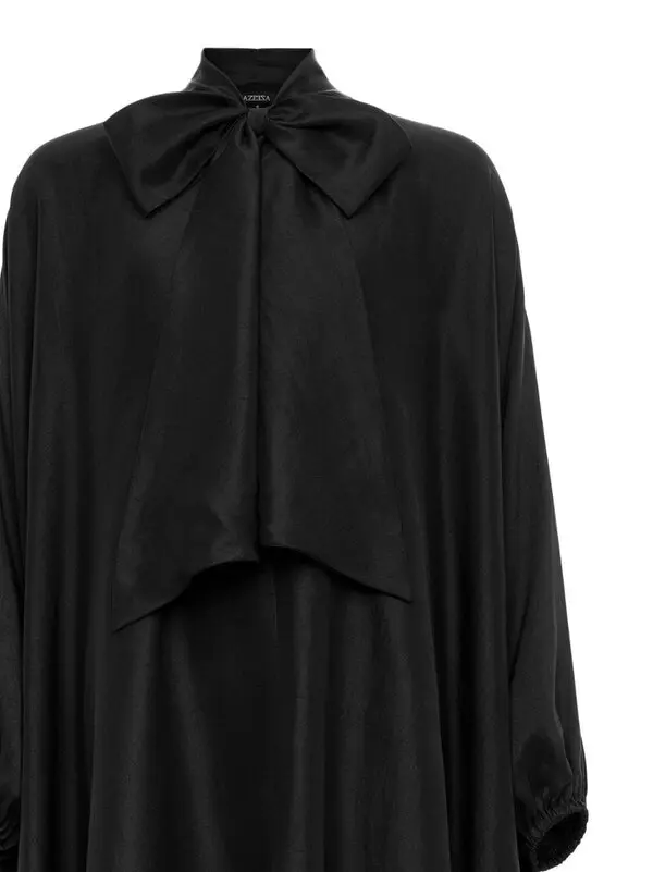 Azeeza Emlyn Silk Dress - Black
