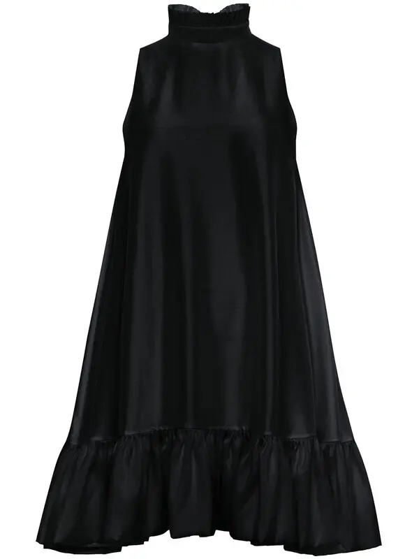 Azeeza Alcott Ruffled Minidress - Black