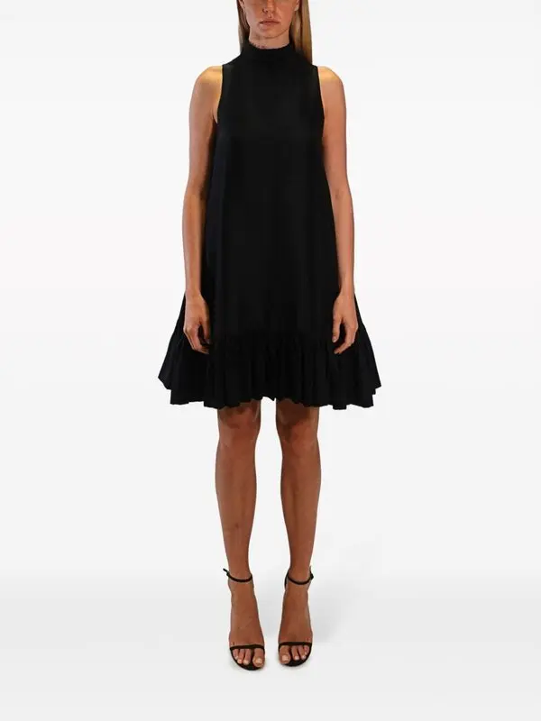 Azeeza Alcott Ruffled Minidress - Black