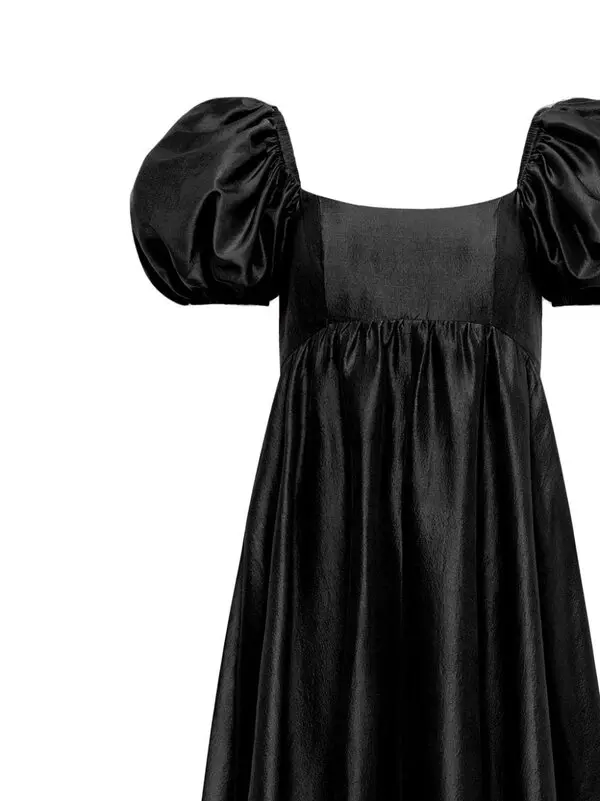 Azeeza Rory Silk Midi Dress - Black