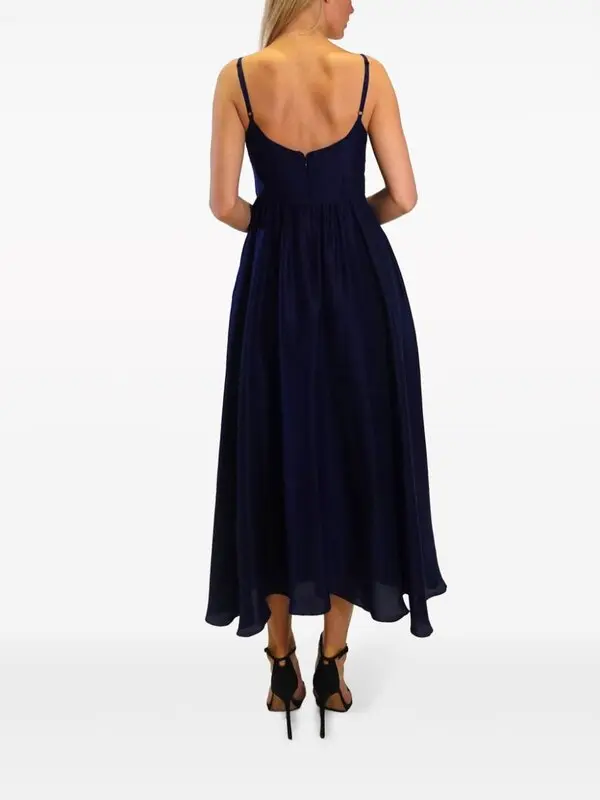Azeeza Rachel Asymmetric Midi Dress - Black