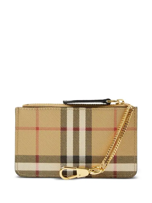 Burberry Check Strap Coin Case
