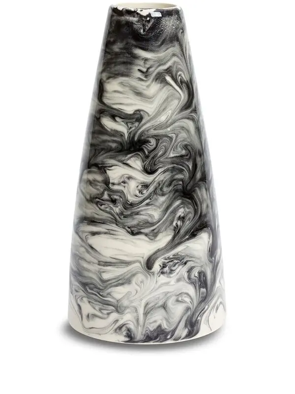 1882 LTD Slick Additions Abstract-pattern Print Vase - Black