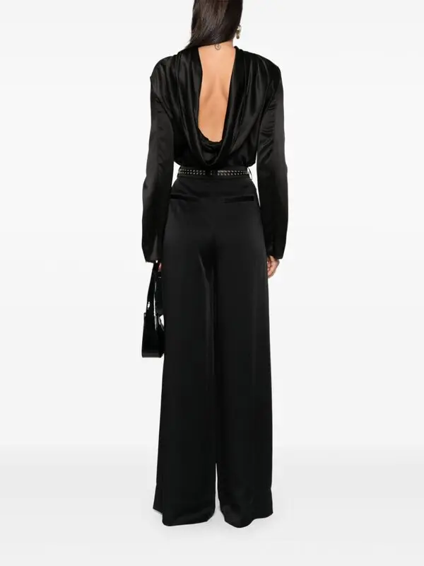 Saint Laurent Draped Blouse - Black