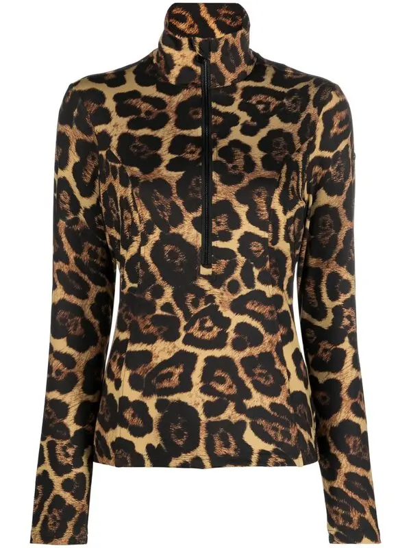 Goldbergh Leona Leopard-print Ski Top