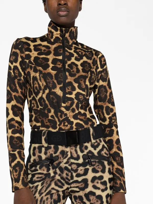 Goldbergh Leona Leopard-print Ski Top