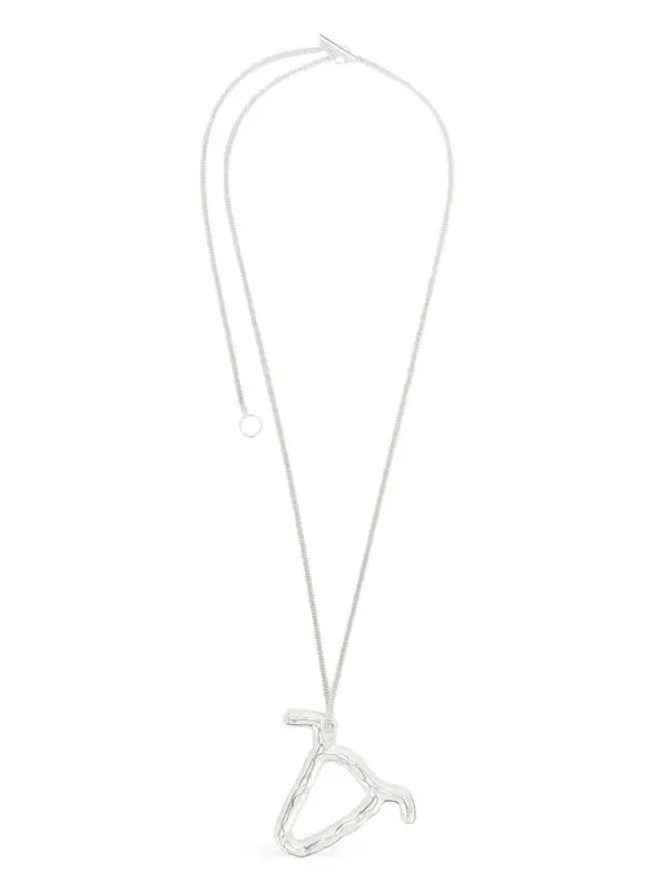 JIL SANDER Zodiac Pendant Necklace - Silver