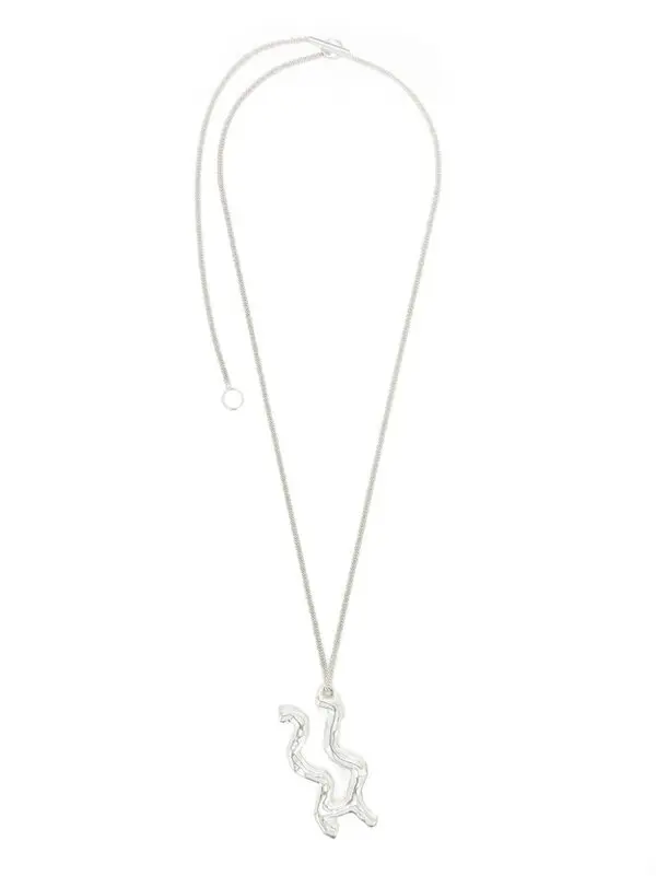 JIL SANDER Zodiac Pendant Necklace - Silver