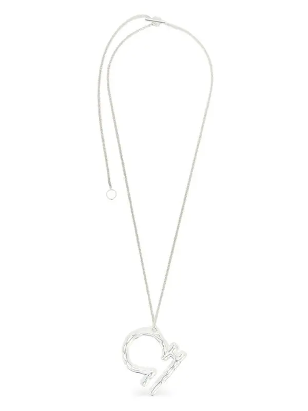 JIL SANDER Zodiac Pendant Necklace - Silver