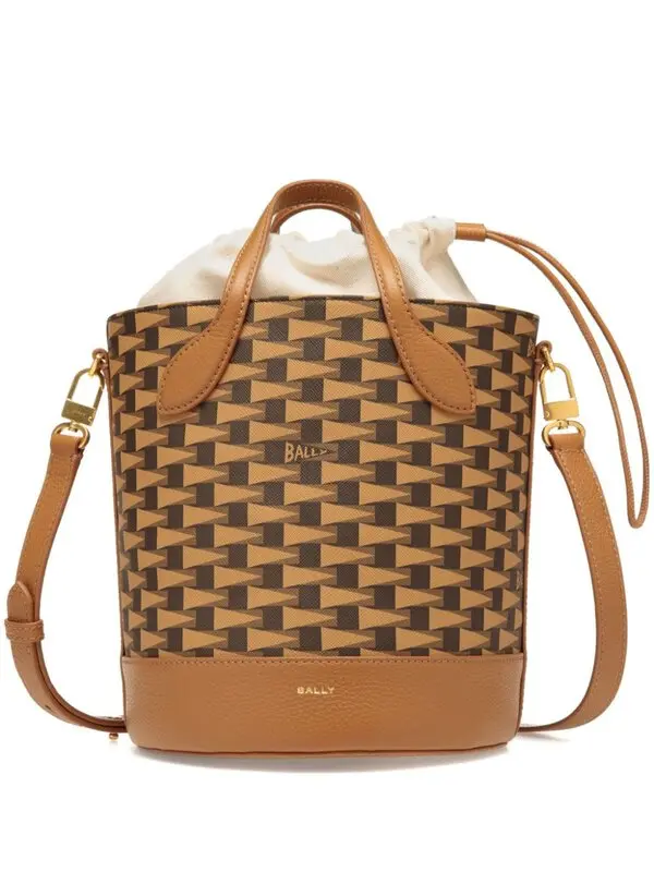 Bally Pennant Print Bucket Bag
