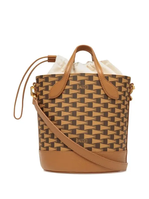 Bally Pennant Print Bucket Bag