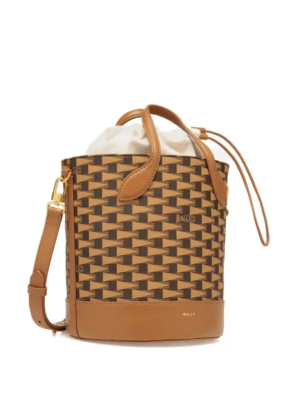 Bally Pennant Print Bucket Bag
