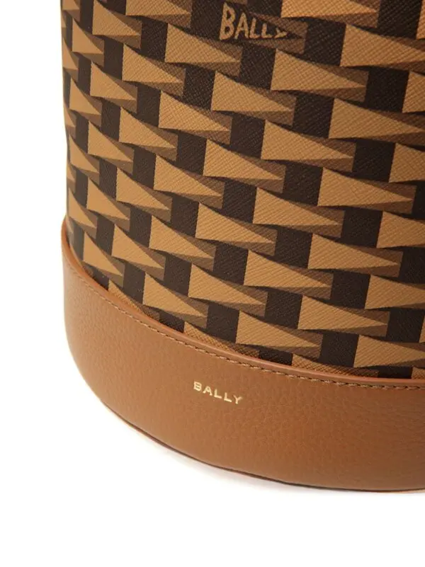 Bally Pennant Print Bucket Bag