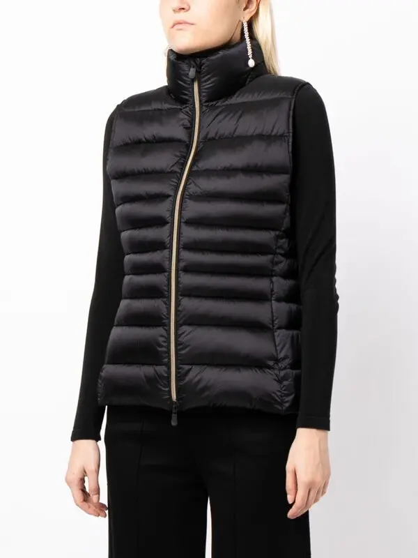 SAVE THE DUCK Lynn Quilted Vest - Black