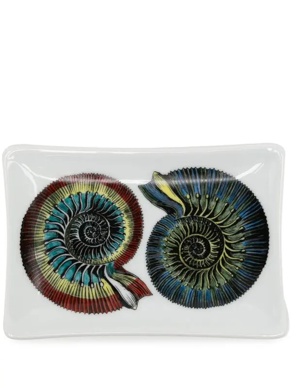 FORNASETTI Giro Di Conchiglie Porcelain Ashtray - Multicolour