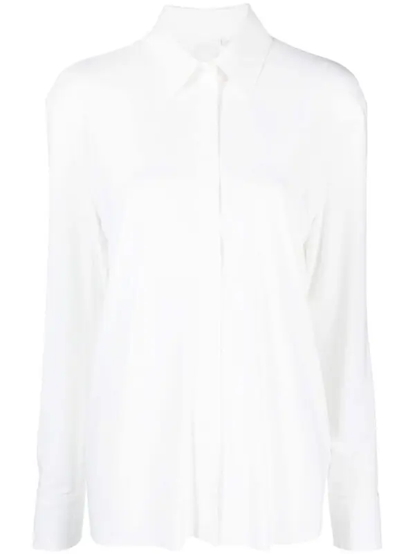 Norma Kamali Pointed-collar Shirt