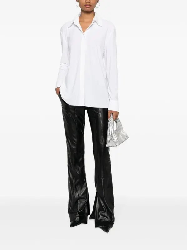 Norma Kamali Pointed-collar Shirt