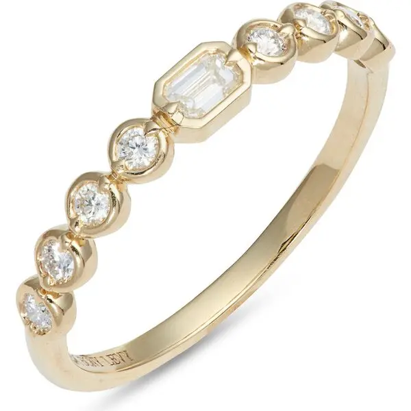 Bony Levy Monaco Mixed Diamond Stackable Ring