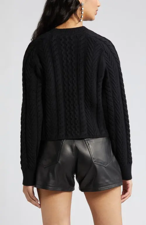 OPEN EDIT Mix Stitch Boxy Sweater