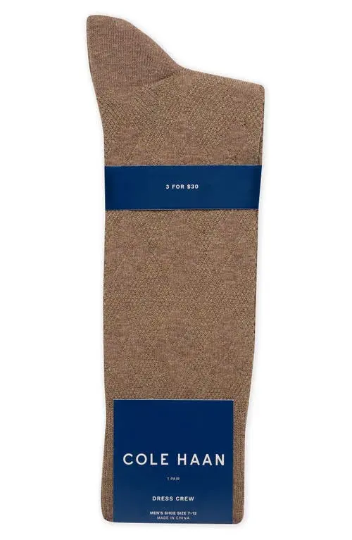 Cole Haan Argyle Dress Socks - Brown Heather
