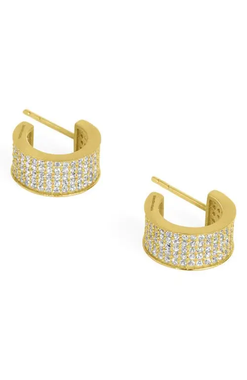DEAN DAVIDSON Petit Pavé Thick Huggie Earrings